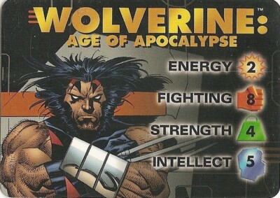 Marvel OVERPOWER Wolverine: Age of Apocalypse XM character - Very Rare ...