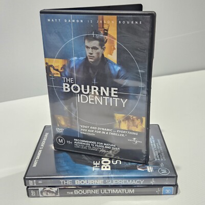 The Bourne Identity Supremacy Ultimatum Identity Jason Bourne 1 2 3 DVD ...