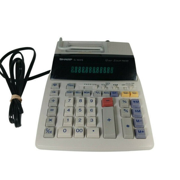 Sharp EL-1801V Printing Calculator for sale online | eBay