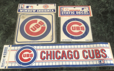 Chicago Cubs Bumper Sticker Static Decal And Window Insignia | eBay