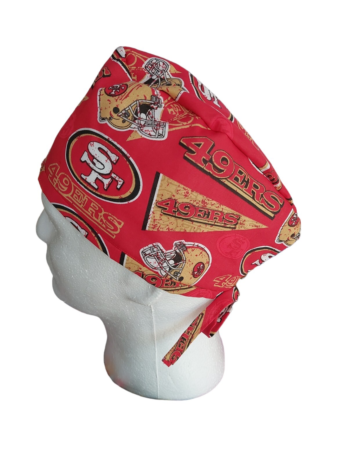 surgical scrub hat cap men women red san francisco 49ers | eBay