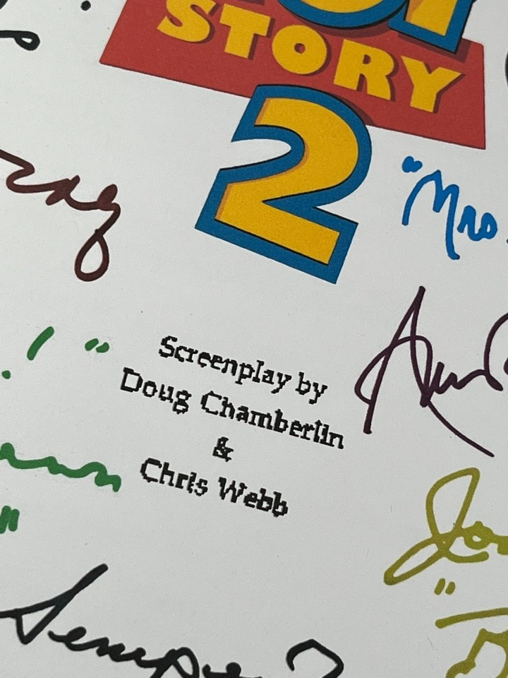 Toy Story 1-4 Script Replica Collection Signed- Autograph Reprints ...
