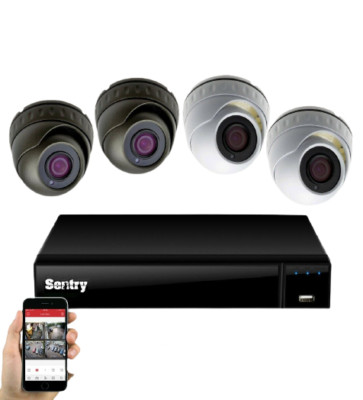 4K CCTV KIT SYSTEM SENTRY DVR ULTRA HD 2 3 4 5 6 8MP DOME CAMERA H265 ...