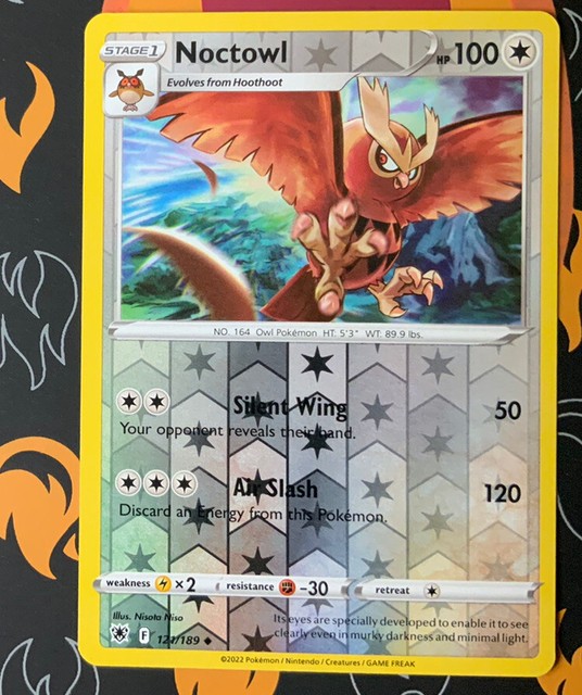 Pokémon TCG Noctowl Sword & Shield - Astral Radiance 121/189 Reverse ...