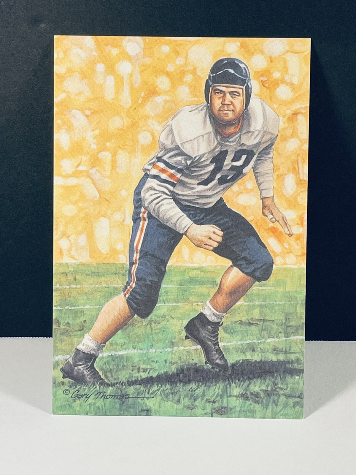 JOE STYDAHAR CHICAGO BEARS UNSIGNED GOAL LINE ART GLA CARD SERIES 2 | eBay