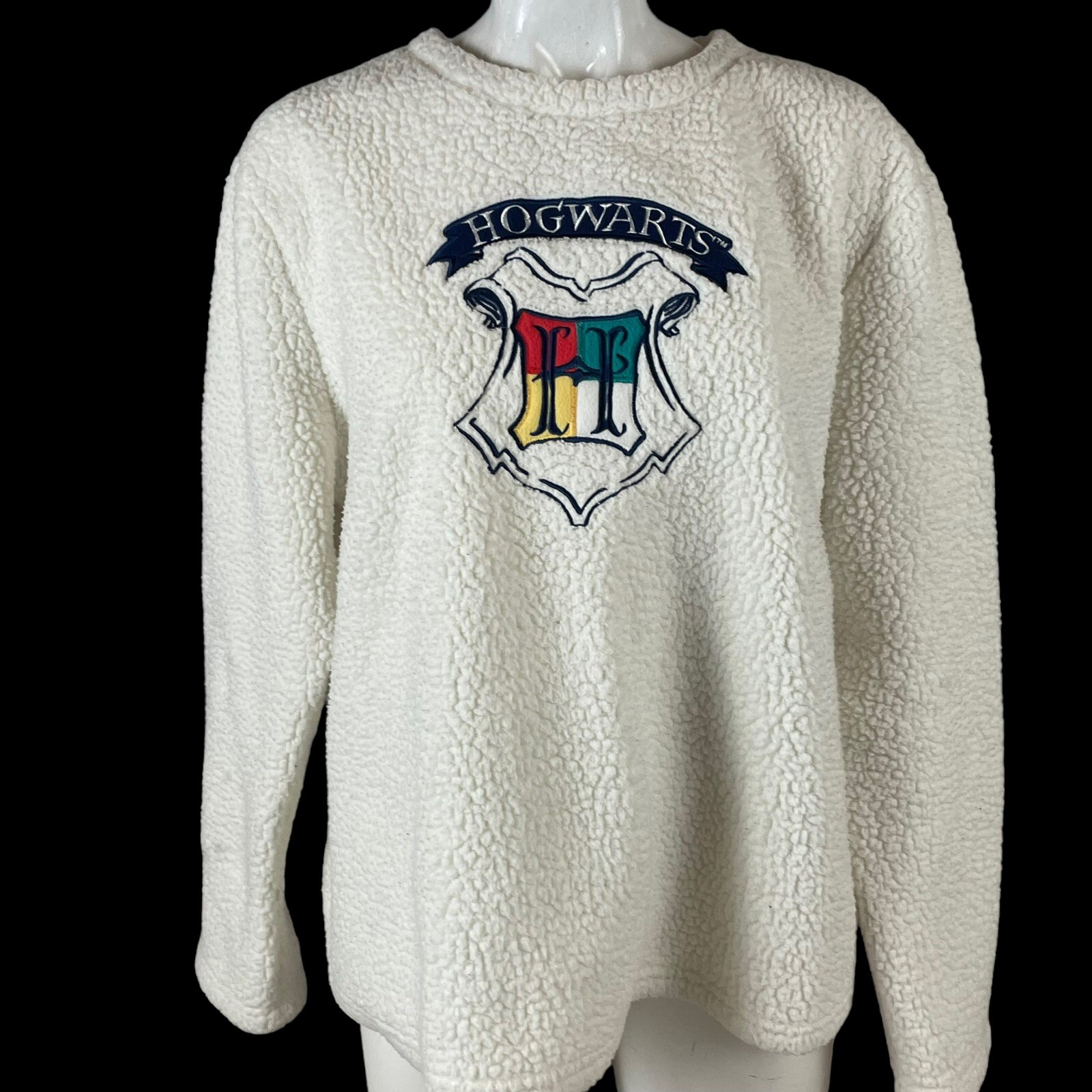 Harry Potter Hogwarts Fleece Sherpa Sleepwear Top Paj… - Gem