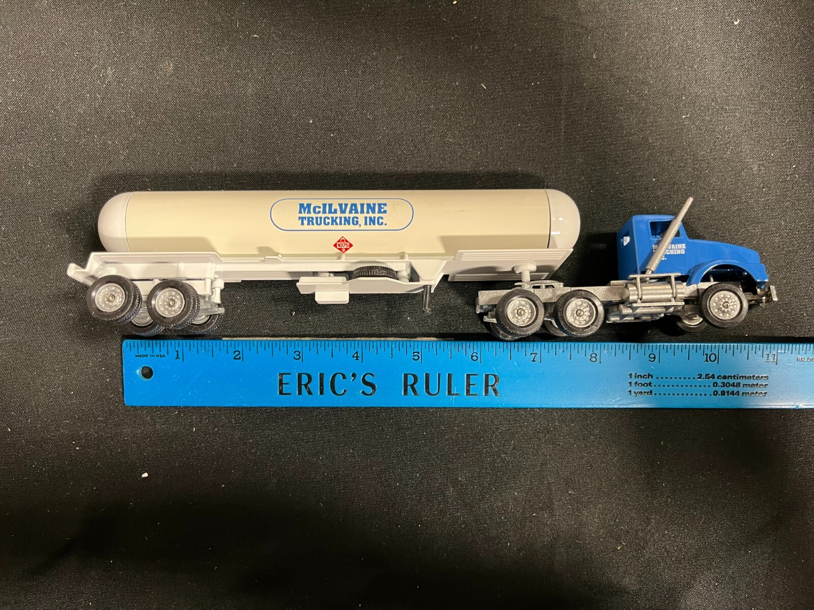 Winross Tanker Truck 5 Axle McIlvaine Trucking Diecast Blue White CK ...