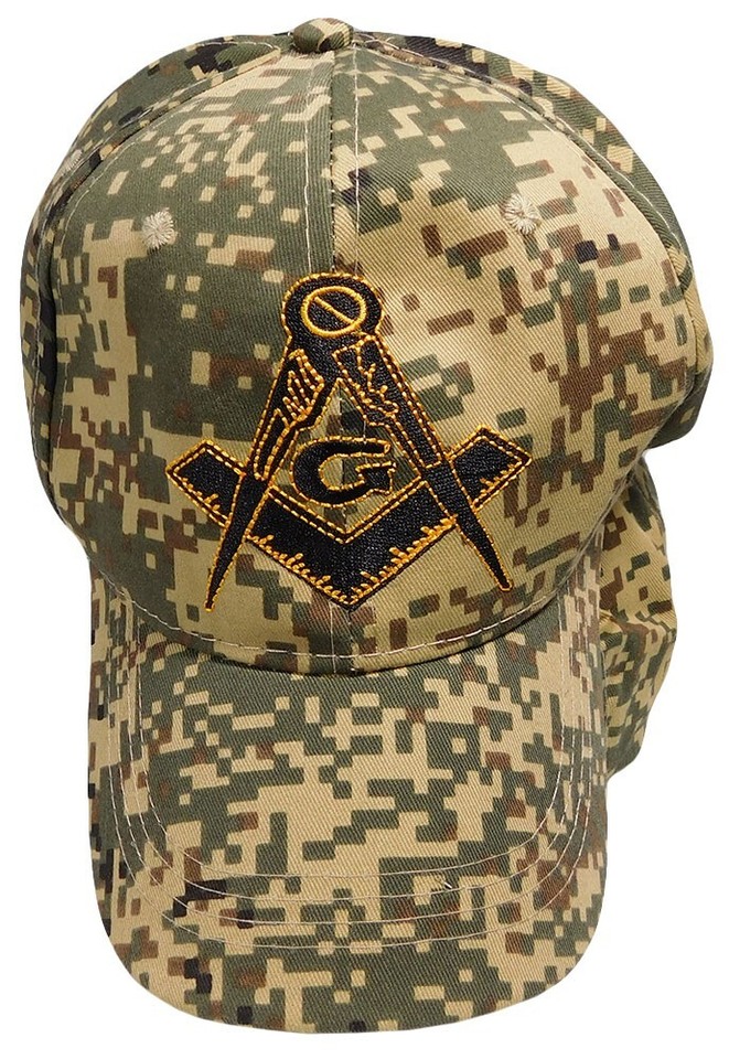 Mason Masonic Freemason Digital Camouflage Cotton Adjustable ...