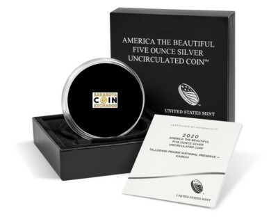 2020 Tallgrass 5oz Box and COA No Coins Empty Original Packaging No ...