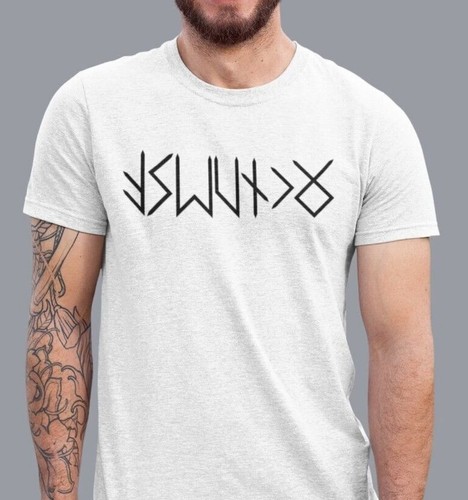 NAME in RUNES Viking T-Shirt, Personalized Futhark Custom Norse Odin ...