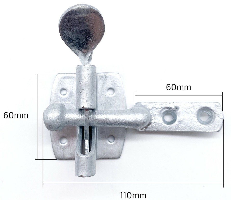 Auto Gate Latch HEAVY DUTY Inc SCREWS Automatic Slam Catch Garden NEW ...