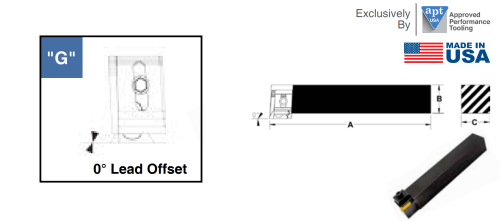 3/4 "G" LH POSITIVE RAKE ULTRA DEX TOOL HOLDERS - USA ITEM NO. PTGL12 ...