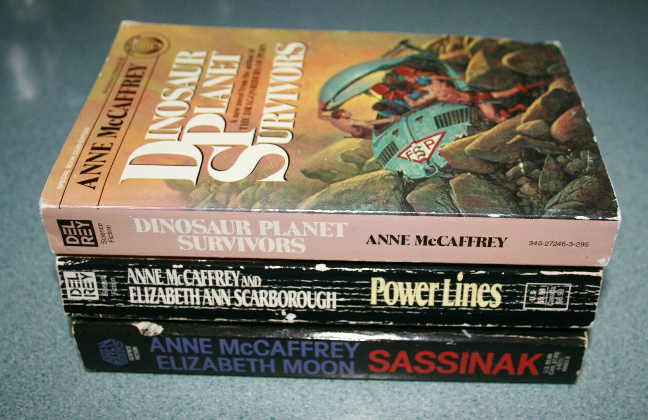 ANNE McCAFFREY 3 PB, SASSINAK, POWERLINES, DINOSAUR PLANET SURVIVORS ...