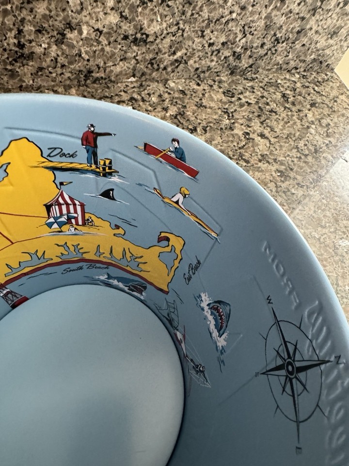 Jaws 50th Anniversary Popcorn Shark Chum Bucket Tin Amity Island | eBay