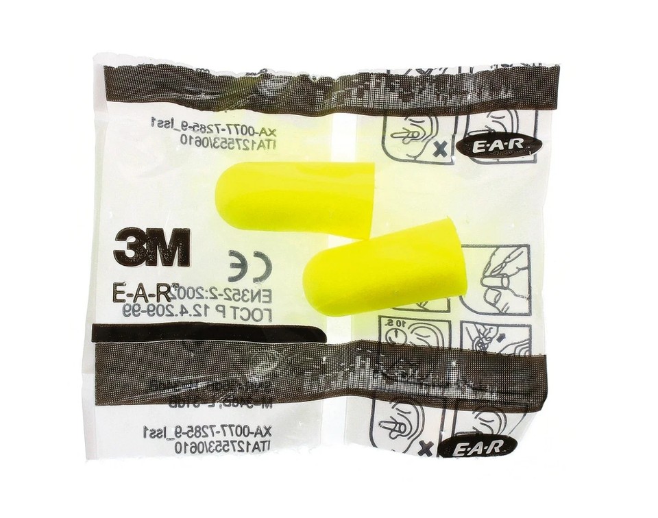 3M E-A-RSOFT YELLOW NEON ES-01-001 36 SNR FOAM EAR PLUGS (BOX OF 250 ...