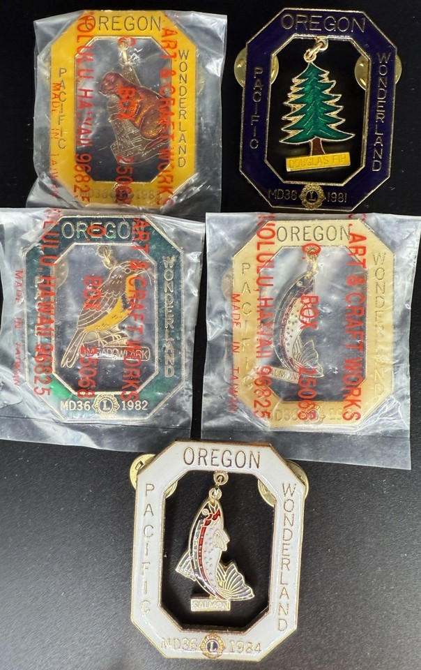 Lions Club Pins Oregon State Large Lot 180 Rare and Unique | eBay