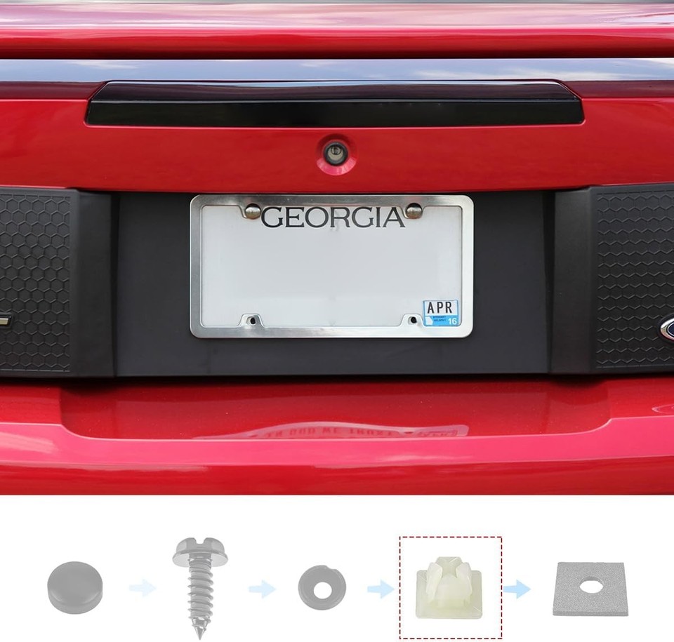 100 PCS License Plate Screw Inserts, Nylon Inserts for Front 100 | eBay