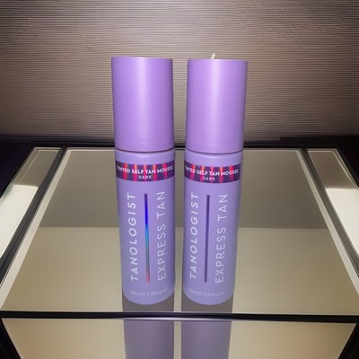 Lot of 2 Tanologist ~ Express Tan ~ Tinted Self Tan Mousse Dark 6.76 fl ...