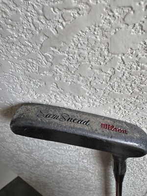 Mens Wilson Sam Snead Putter Dual-Faced 35" Step Steel Shaft Golf Pride ...