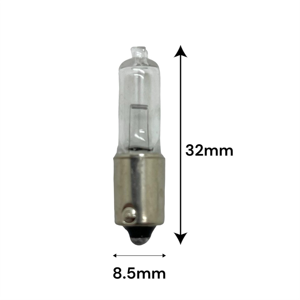 2 x 12v H21W BAY9S halogen 21w clear light bulbs reverse, indicator ...