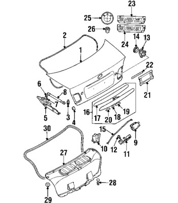 BMW 51148209932 GENUINE OEM EMBLEM GROMMET | eBay