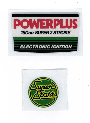 Victa POWERPLUS 160cc 2 Stroke 1980s Vintage Mower Repro Decals | eBay