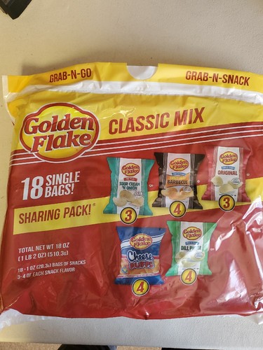 Golden Flake 18 Count Variety Sack Classic Mix Chips 1 / Sack | eBay