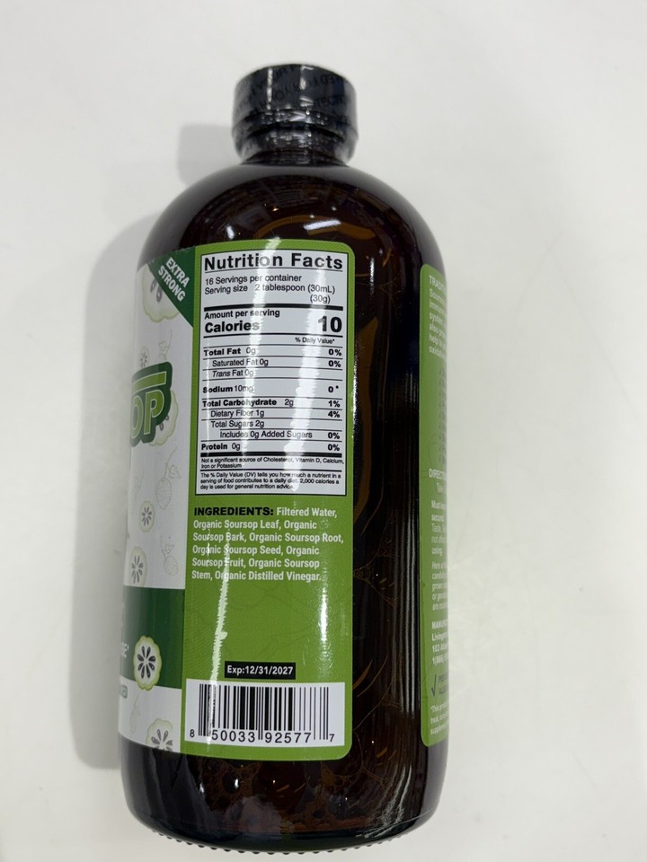 Organic Pure Soursop Blend by Livingston Naturals, Natural Herbal Labs ...