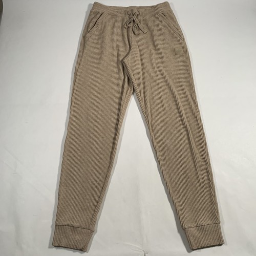 ALO Yoga Muse Ribbed Sweatpants Jogger Medium Gravel Beige Stretch ...
