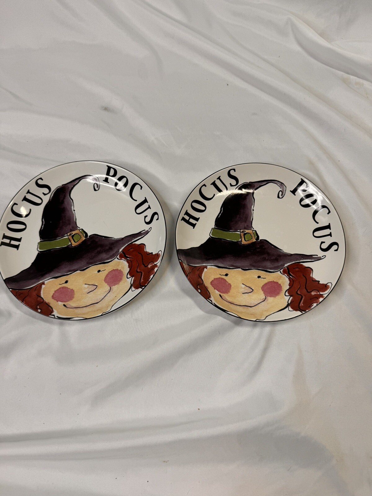 Hocus Pocus 8" Snack Plates By Rosanna Set of 2 | eBay