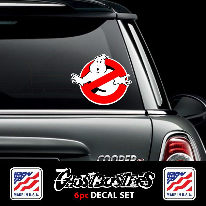 GHOSTBUSTERS Sticker Decal *6 Piece Set* Car, Bumper, Wall, Indoor ...