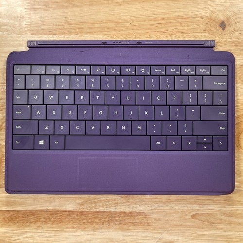 Microsoft Surface Type Cover 2 1561 Purple Backlighting QWERTY Keyboard ...