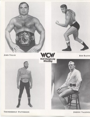 John Tolos Red Bastine T Patterson Johnny Valentine WCW 8x10 Photo USP1 ...