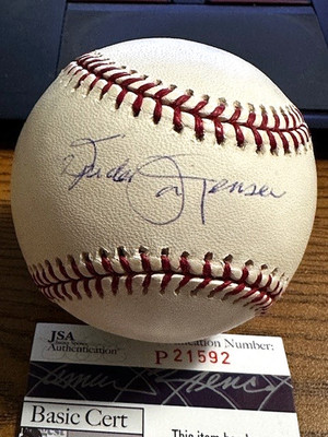 SPIDER JORGENSEN 2 SIGNED AUTOGRAPHED ONL BASEBALL! Dodgers, Giants ...