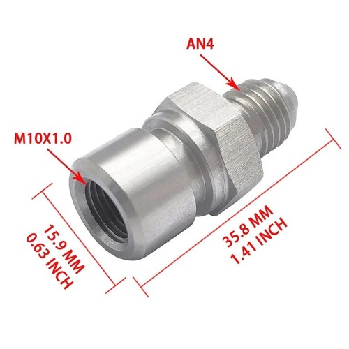 Stainless Steel Brake Fittings Brake Line Fittings AN3 AN4 To 3/8-24 ...