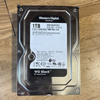 Western Digital WD Black 1TB Internal Desktop HDD SATA 3.5in WD1003FZEX ...