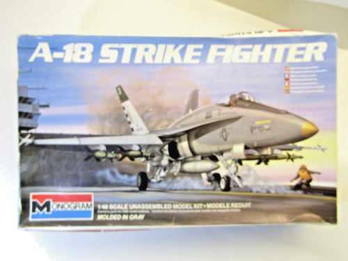 Monogram 1:48 Scale U.S. Navy McDonnell Douglas F/A-18 Hornet model kit ...