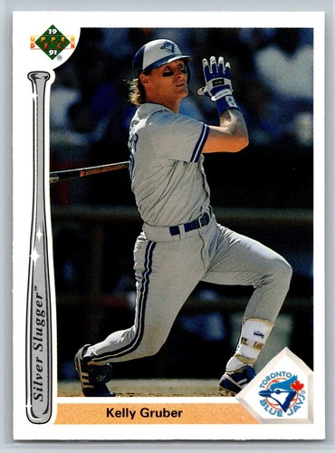 1991 Upper Deck Kelly Gruber Silver Sluggers Insert Toronto Blue Jays # ...