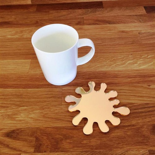 Splash Shaped Coaster Set - Gold Mirror | eBay