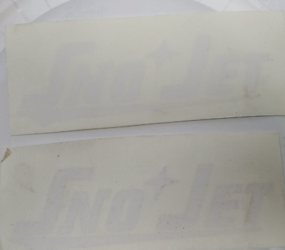 Sno Jet Snowmobile Helmet Decal White | eBay