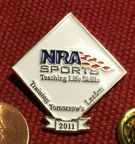 NRA National Rifle Association Sports Teaching Life Skills Hat Lapel ...