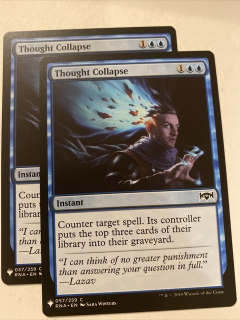 MTG Thought Collapse Mystery Booster - Ravnica Allegiance 057/259 ...