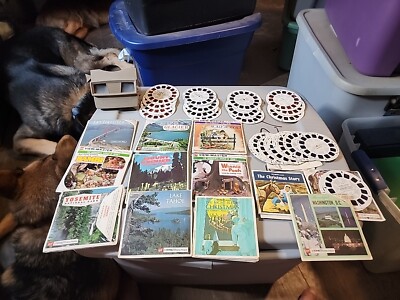 Lot 12 Vintage View-Master Reel Packs & 4 Sets & 11 Reels + View master ...