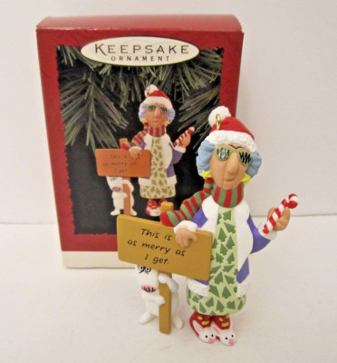 Vtg.HALLMARK Keepsake 1996 MAXINE and Floyd This is As Merry As I Get ...