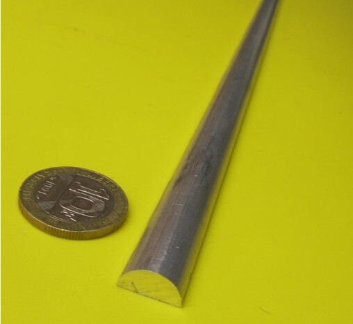 Aluminum Half Round Rod (.500") 1/2" Dia, x 3 Foot Length, 4 units | eBay