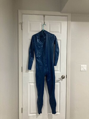 Libidex Latex Matrix Catsuit Catsuit Metallic Navy Blue Size Small | eBay