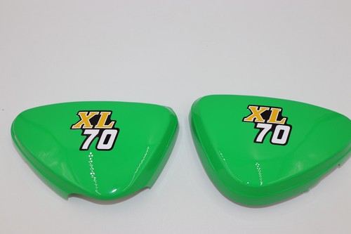 1976 Honda XL70 Frame Side Covers Reproduction Plastic MIGHTY GREEN ...