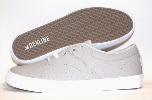 Dekline Men's Bixby Skate Shoes,Glaicer/White Waxed Canvas,Sizes 8.5 ...