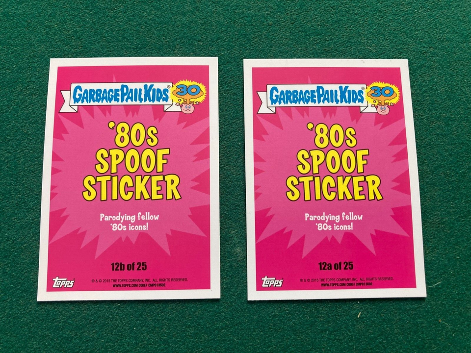 Topps Garbage Pail Kids 30TH ANNV. 80'S SPOOF1 12A+B Don Key / King of ...