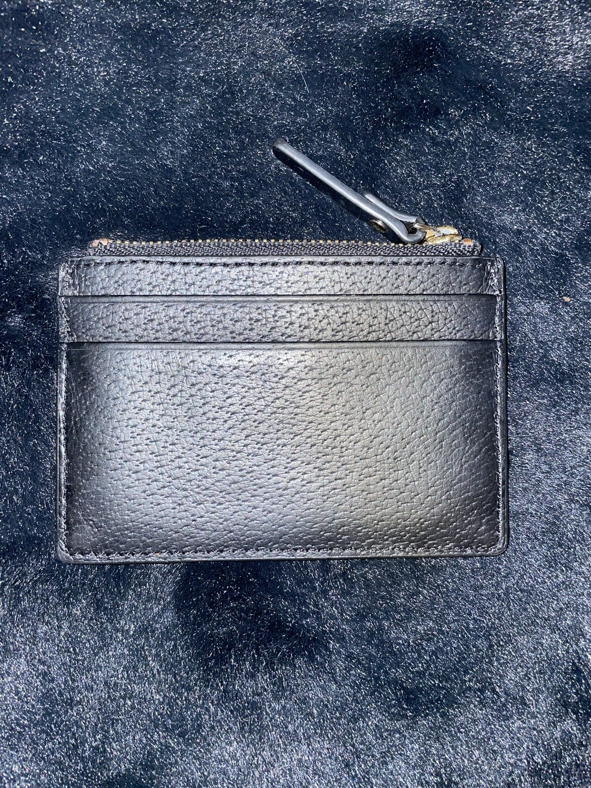 Kate Spade Black & White Jeanne Small Zip Card Holder - Gem